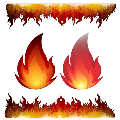 Burning Flame Fire Vector Element Burning Fire Fire Vector Flame Red