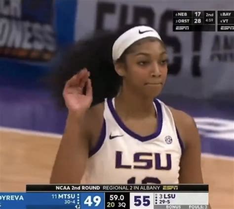 Hot Its Not A Promotion Angel Reeses Gesture Toward March Madness