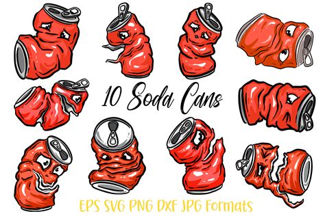 Cartoon Soda Can Coca Cola