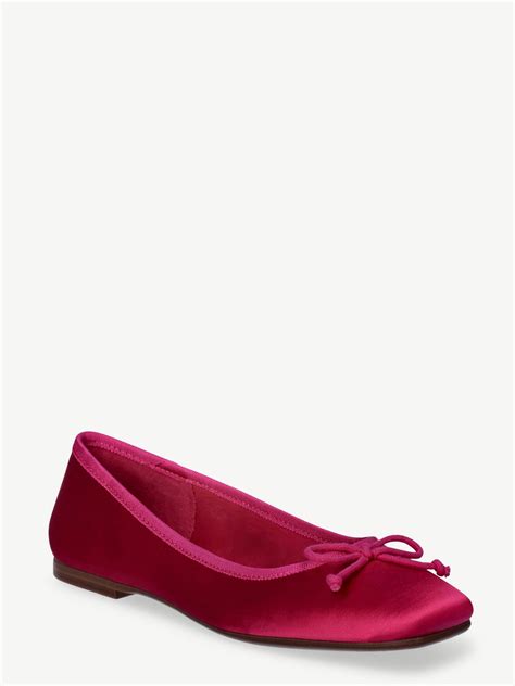Scoop Womens Square Toe Ballet Flats
