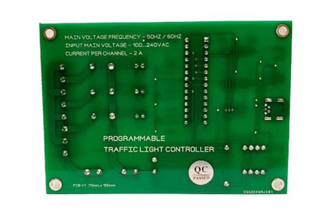 3CH Traffic Light Controller Arduino Based Programmable Board