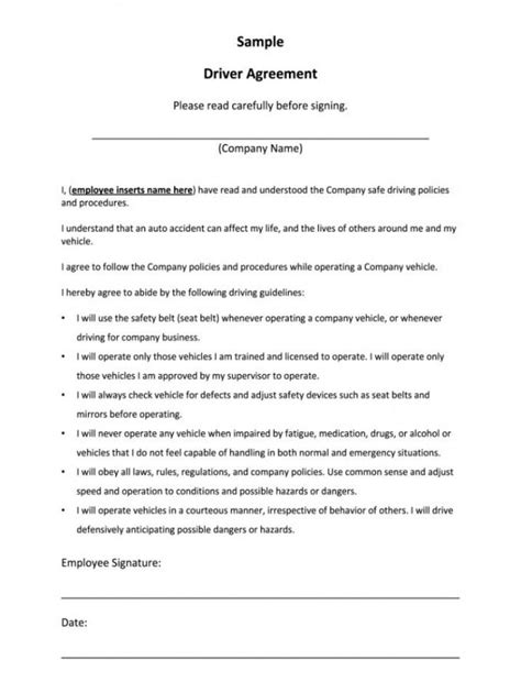 Cash Transport Job Contract Template