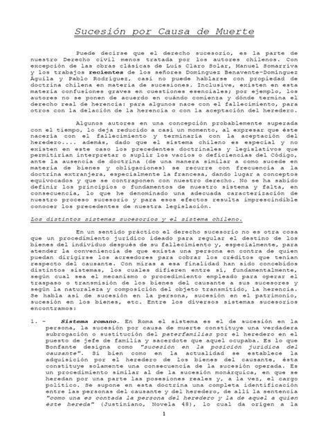 Derechosucesorio2023 Pdf Herencia Bienes Ley