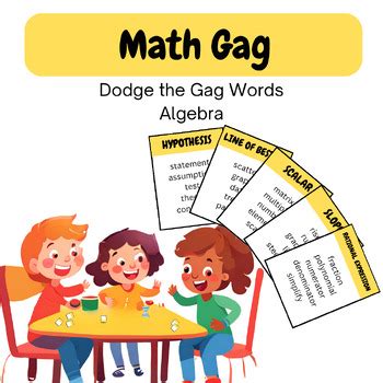 Math Gag Algebra Game Like Taboo By Howlin Husky Math Games