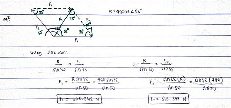 [solved] 24 Determine The Magnitude Of The Resultant Vector Of Two Forces Course Hero