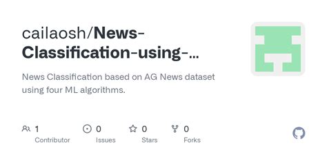 Github Cailaoshnews Classification Using Machine Learning News