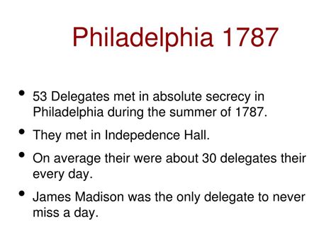 Ppt Constitutional Convention May 25 1787 To September 17 1787
