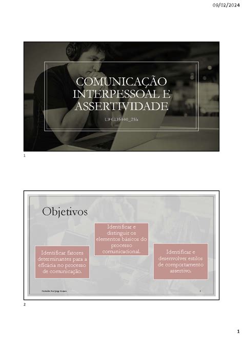 Comunicação Interpessoal E Assertividade 05440 ComunicaÇÃo