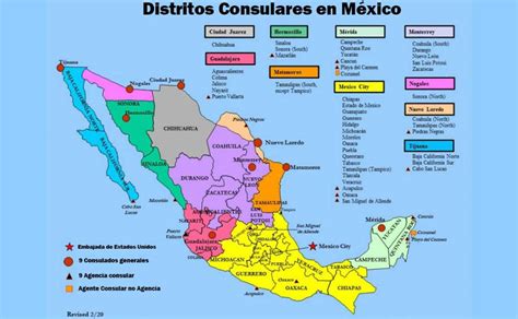 Mapa de consulados de Estados Unidos en México Conoce sus ubicaciones