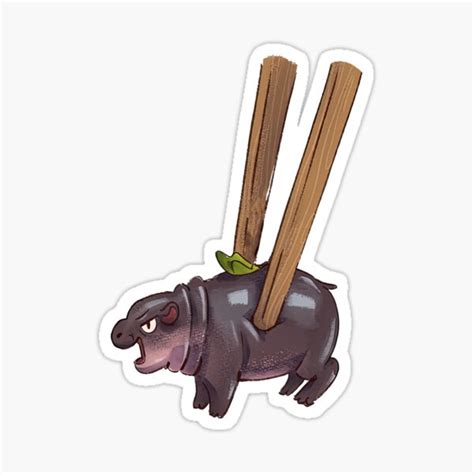 Moo Deng Fan Art Sticker For Sale By Lauriajayme Redbubble