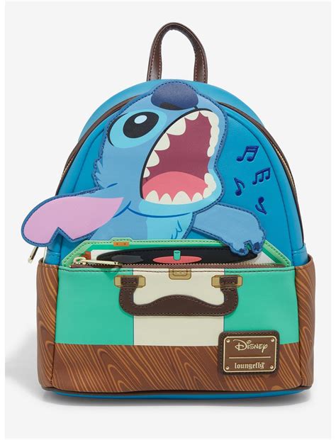 Loungefly Disney Lilo And Stitch Record Player Stitch Mini Backpack