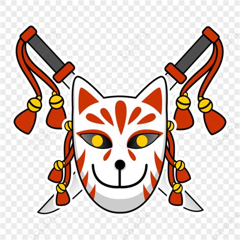 Esports Game Fox Logo Japanese Style Fox Maskmangafolklore Png Free