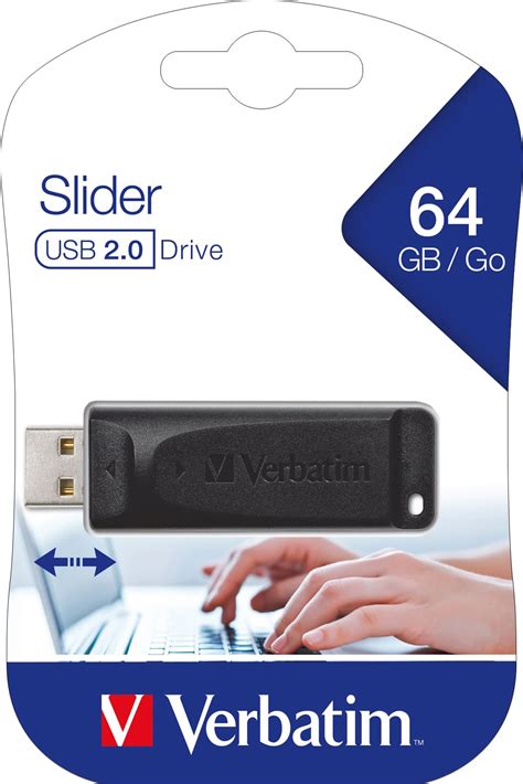 Usb 2 0 Stick 64gb Storengo Slider Von Verbatim Batterien Shopping