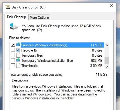 Removing Old Windows Files In Windows Techyv