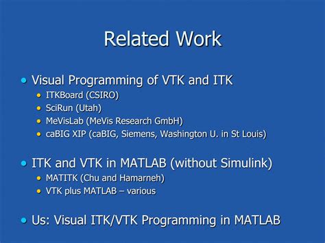Ppt Simitk And Simvtk Itk And Vtk In Simulink Powerpoint