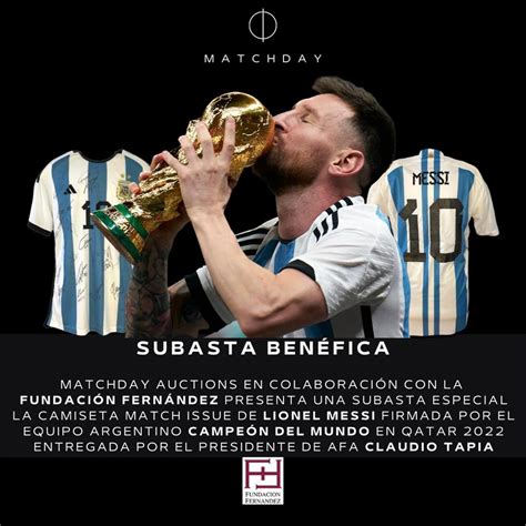 Subastan la camiseta de Messi firmada por todo el plantel a beneficio del Hospital Fernández