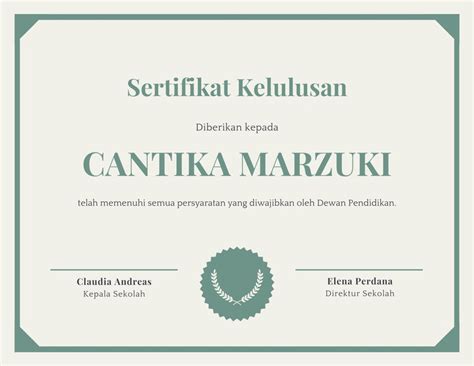 Gunakan Contoh Sertifikat Sekolah Untuk Siswa Spesial Canva