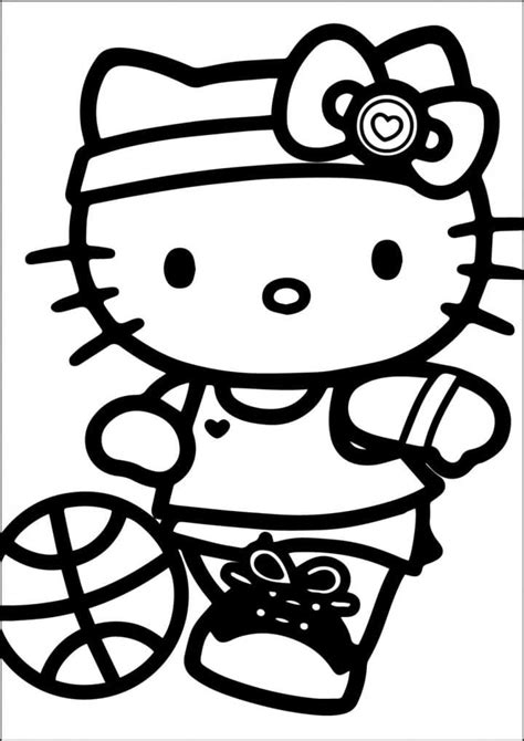 Розмальовки Хелло Кітті Hello Kitty Роздрукувати безкоштовно ТЕГ