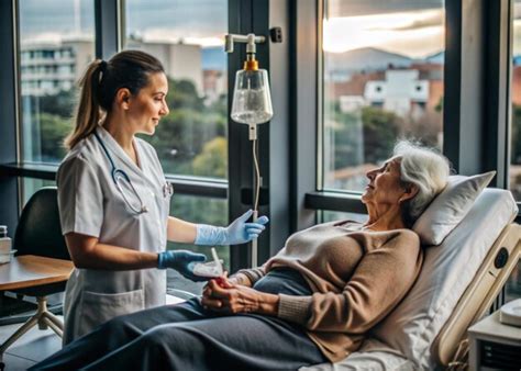 Nurses Administering Medication In Healthcare Setting Premium Ai