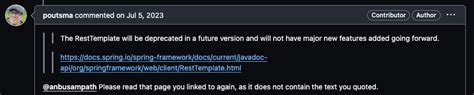 Resttemplate Was Never Deprecated