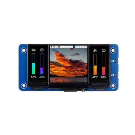 Waveshare Triple LCD HAT For Raspberry Pi Onboard Inch IPS LCD Main Screen And Dual Inch