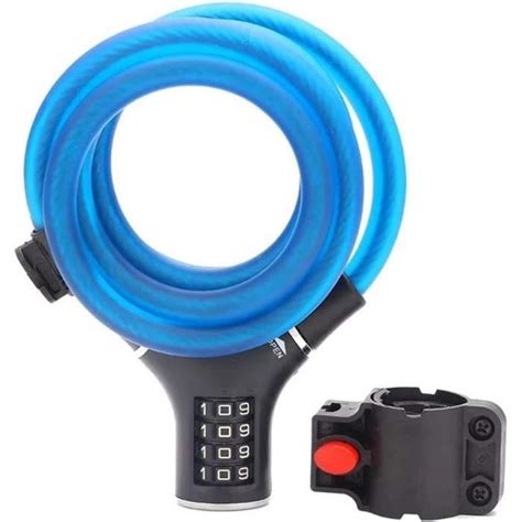 Antivol Trotinette Antivol Poussette Vélo Câble De Verrouillage Combinaison Cadenas De Vélo