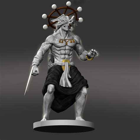 EIGHT HANDLED SWORD DIVERGENT SILA DIVINE GENERAL MAHORAGA 3D Model 3D