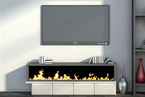 Linear Fireplace Ideas With Tv Above Fireplace Ideas