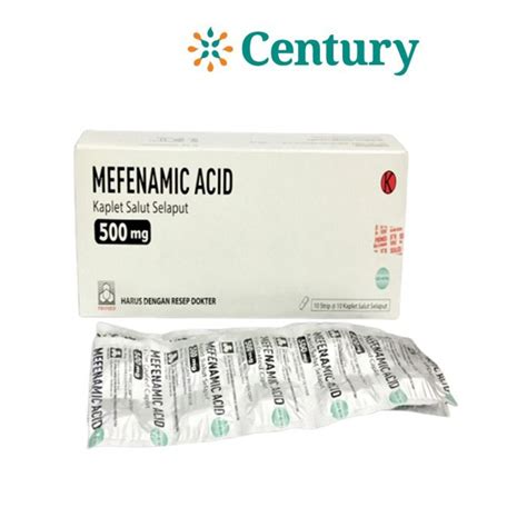 Jual Mefenamic Acid 500mg Tablet 10`s Pereda Nyerianti Peradangan