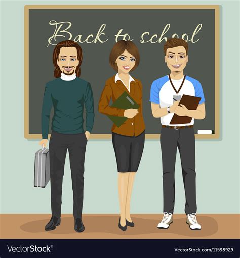 High School Teachers Royalty Free Vector Image