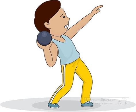 Track And Field Clipart Shot Put Track Field