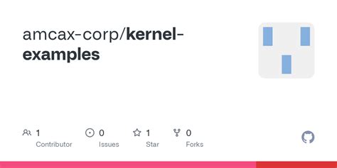 Github Amcax Corp Kernel Examples