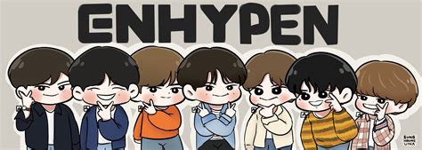 Enhypen Fanart Iphone Wallpaper Kawaii Cute Cartoon Wallpapers
