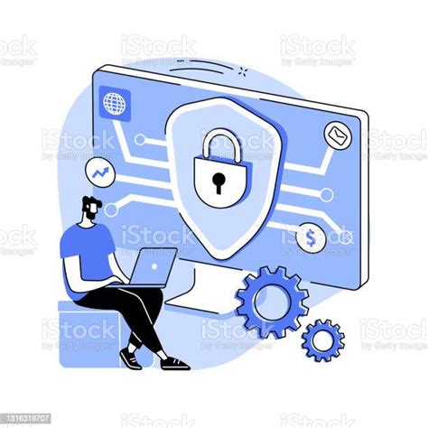 Privacy Engineering Abstract Concept Vector Illustration Stock