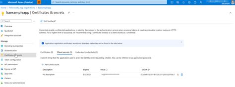 Azure Server Admin Limit Exceeded Azuread Add Password Client Secret Stack Overflow