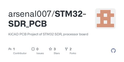 Github Arsenal007stm32 Sdrpcb Kicad Pcb Project Of Stm32 Sdr
