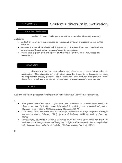 Module 21 Activity Pdf Motivational Motivation