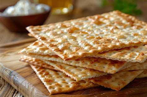 Premium Photo Matzah For Passover On The Table