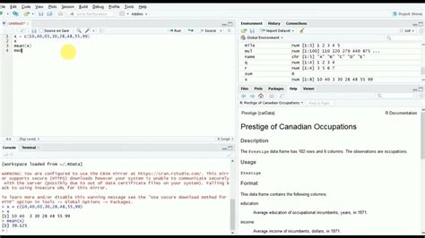 Mathematical Function In R Language Youtube
