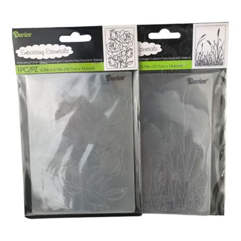 Darice Emboss Folders Mozaic Rose Grass Ebay