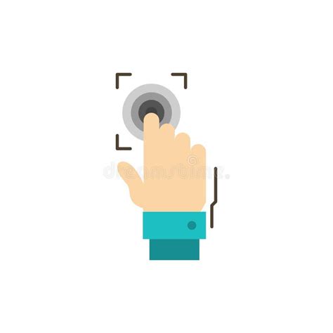 Fingerprint Identity Recognition Scan Scanner Scanning Flat Color