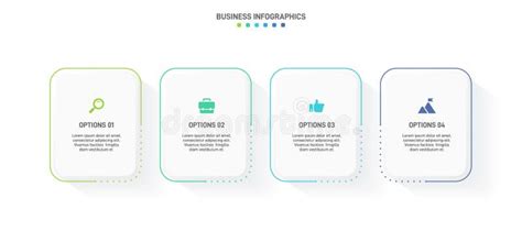 Horizontal Progress Bar Featuring Arrow Shaped Elements Symbolizing The Four Stages Of