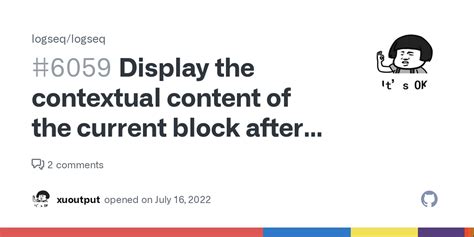 Display The Contextual Content Of The Current Block After Searching
