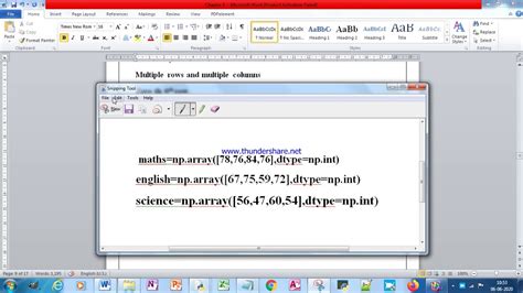 Creation Of Two D Array In Python Youtube
