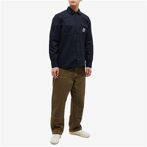 Carhartt Wip Master Overshirt Dark Navy End