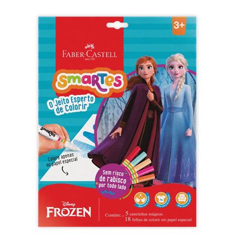 Kit De Colorir Smartes Frozen 755902 Faber Castell A Casa Das Artes