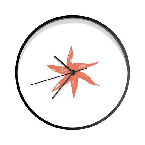 Muchowow Wanduhr Seestern Rosa Pastell Uhrwerk Inkl Batterie