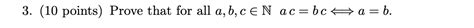 Solved Points Prove That For All A B CNac Bc A B Chegg Com