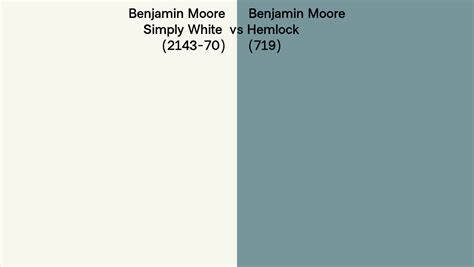 Benjamin Moore Simply White Vs Hemlock Side By Side Comparison