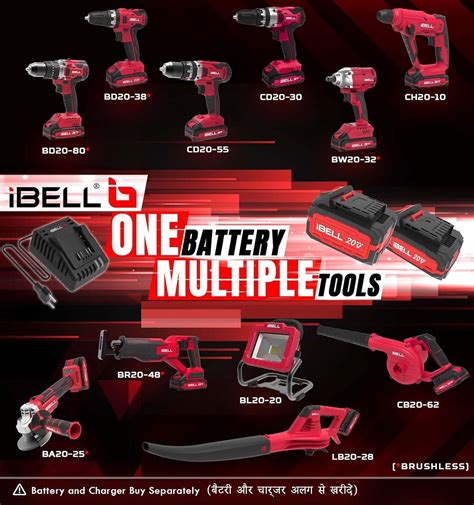 Ibell Bd20 80 One Power Series 20v Cordless Impact Drill Brushless M — Ibelltools